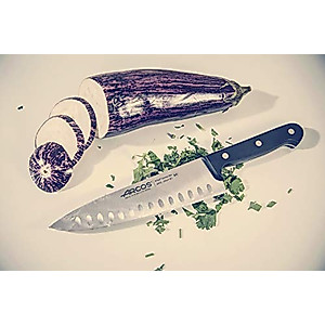 ARCOS Knife Set 3 pieces - Nitrum Stainless Steel and mm blade. Professional Kitchen Knife for Cooking. 590 gr. Ergonomic Polyoxymethylene POM Handle. Series Universal. Greater control. Color Black.