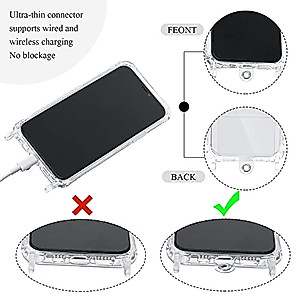 8 Pieces Phone Lanyard Patch Universal Phone Tether Plastic Phone Tether Tab Phone Case Lanyard with Metal Ring Compatible Cellphone Pad for Cellphones Safety Drop Protection (Transparent)