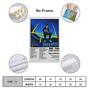 Fotuven Music Megatron Poster R-timer Babytron Poster Decorative Painting Canvas Wall Art Living Room Posters Bedroom Painting 12x18inch(30x45cm)