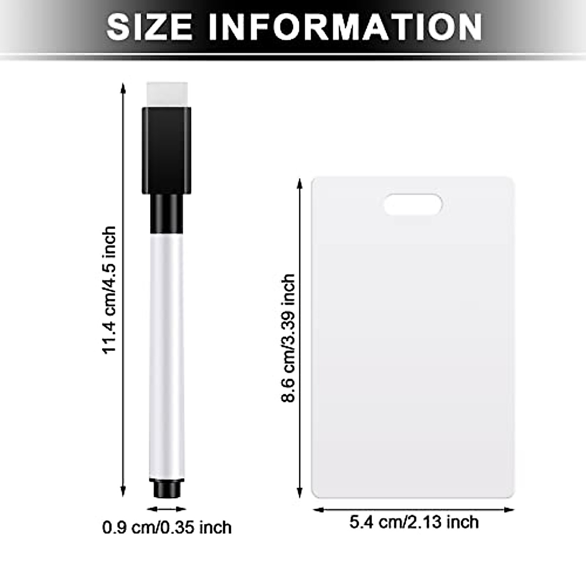 24 Packs Pocket Sized Erasable Notepad Badge Accessory 12 Pieces Mini Whiteboard Clipboard Hangs with Badge Mini Whiteboard Small Dry Erase Board with 12 Pieces Dry Erase Marker for Office School