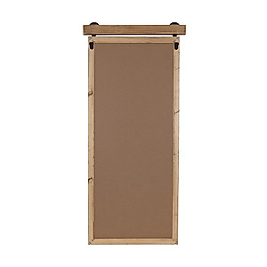 Stratton Home Decor S43936 Mirror, 15.00 X 1.00 X 36.00, Natural Wood