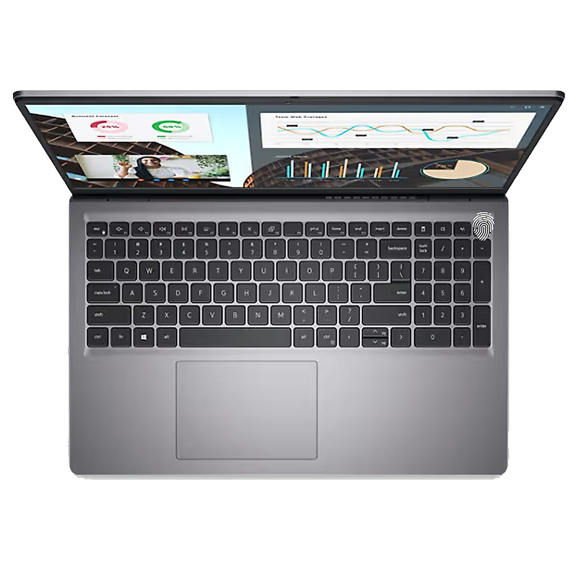 Dell Vostro 3000 Series 3530 Business Laptop, 15.6” FHD 120 Hz Display, Intel i5-1355U Processor, 16GB RAM, 512GB SSD, Numeric Keypad + Backlit KB, Webcam, Fingerprint Reader, Windows 11 Pro, Gray