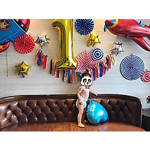 Tellpet Gold Number 1 Balloon, 40 Inch