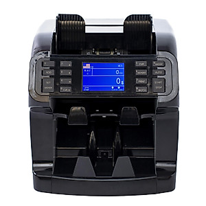 Demotio Bank Grade Two Pocket Bill Sorter MA-900 Non-Stop Bill Counter Multi-Currency Highly Reliable Counterfeit Detection and Value Counting with Built-in Printer