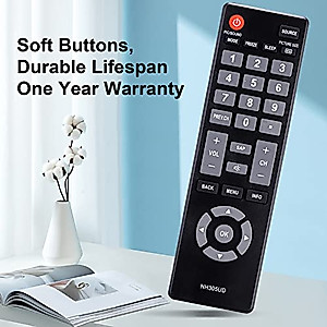 NH305UD Universal Remote Control Fit for Emerson TV Remote Control, for LCD HDTV TV