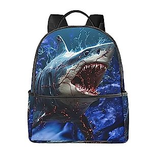 THIRTIMK Horror Casual Large Capacity Backpack, Lightweight Daypack For Work, Travel, And Outdoor Activities