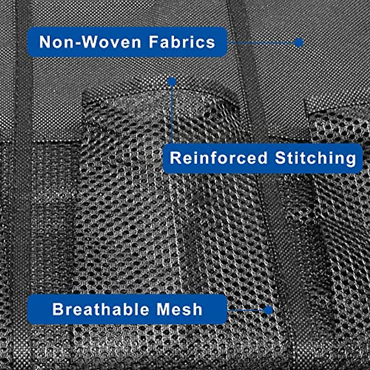 YuGtcen Over The Door Shoe Organizer, 24-Slot Hanging Shoe Holder Breathable Mesh Shoe Rack for Closet, Bedroom, Space Saving Behind Door Storage with Hooks for Shoes & Accessories (Black)