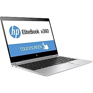 HP 2UE46UT#ABA Elitebook X360 1020 G2 12.5" Flip Design Notebook, Windows, Intel Core I7 2.7 Ghz, 8 GB Ram, 512 GB SSD, Silver