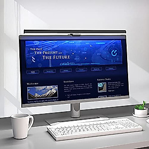 MYHXQ Monitor Light Bar Monitor Lights with Timing Function USB Powered LED Computer Light Asymmetric Light Source 3 Switchable Light Modes Computer Monitor Light for Desk/Office/Home(Black)