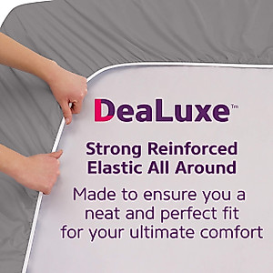 Twin XL Fitted Sheet – Twin XL Fitted Sheets Only 1 Pack Twin XL Sheet Adjustable Bed Sheets Twin XL 16 Inch – XL Twin Fitted Sheet Premium Soft Fitted Sheet Twin XL Fits 14” – 17” Inches – Grey