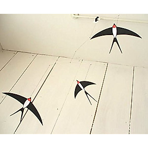 3 Swallow Hanging Mobile - 20 Inches - High Quality - Handmade in Denmark by Flensted