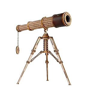 ROKR 3D Wooden Puzzles Monocular Telescope Model Building DIY Science Kit Birthday Gift for Adults and Teens Cool Display Item
