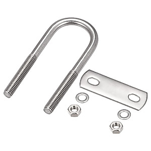 METALLIXITY U Bolts 4 Sets (M6x22x70mm), Round U Bolt 304 Stainless Steel with Accessories - for Construction, Pipe