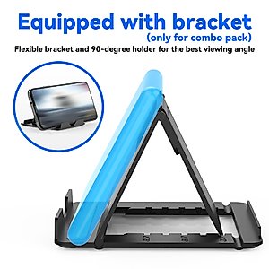 Zyyini Gaming Keyboard Mouse Holder,Converter with Fast Charge Interface, Support 5V/2A Output, RGB Gradient USB One Handed for Android, for OS Below 13.4(Mix SE Automatic Pressure Gun Set)
