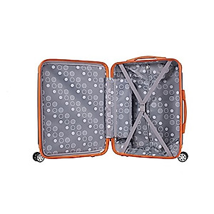 Rockland Berlin Hardside Expandable Spinner Wheel Luggage Set, Charcoal, 3-Piece (20/24/28)