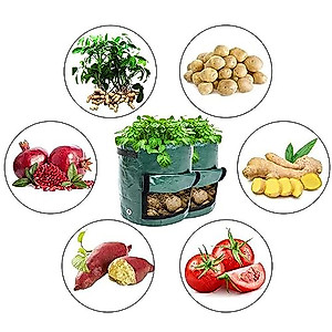 Organic Compost Bags Kitchen Garden Bag for Kitchen Garden Yard Organic Bag Waste Bin Yard Waste Bins 2Pcs 30 * 35cm