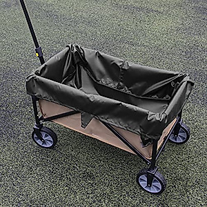 Chuanke Wagon Cover 420D PVC Waterproof and Dustproof Inner Double Sided Liner Available with 4 Corner Buckles and 2 Elastic Hook Strap 38" L x 22" W x 20" H