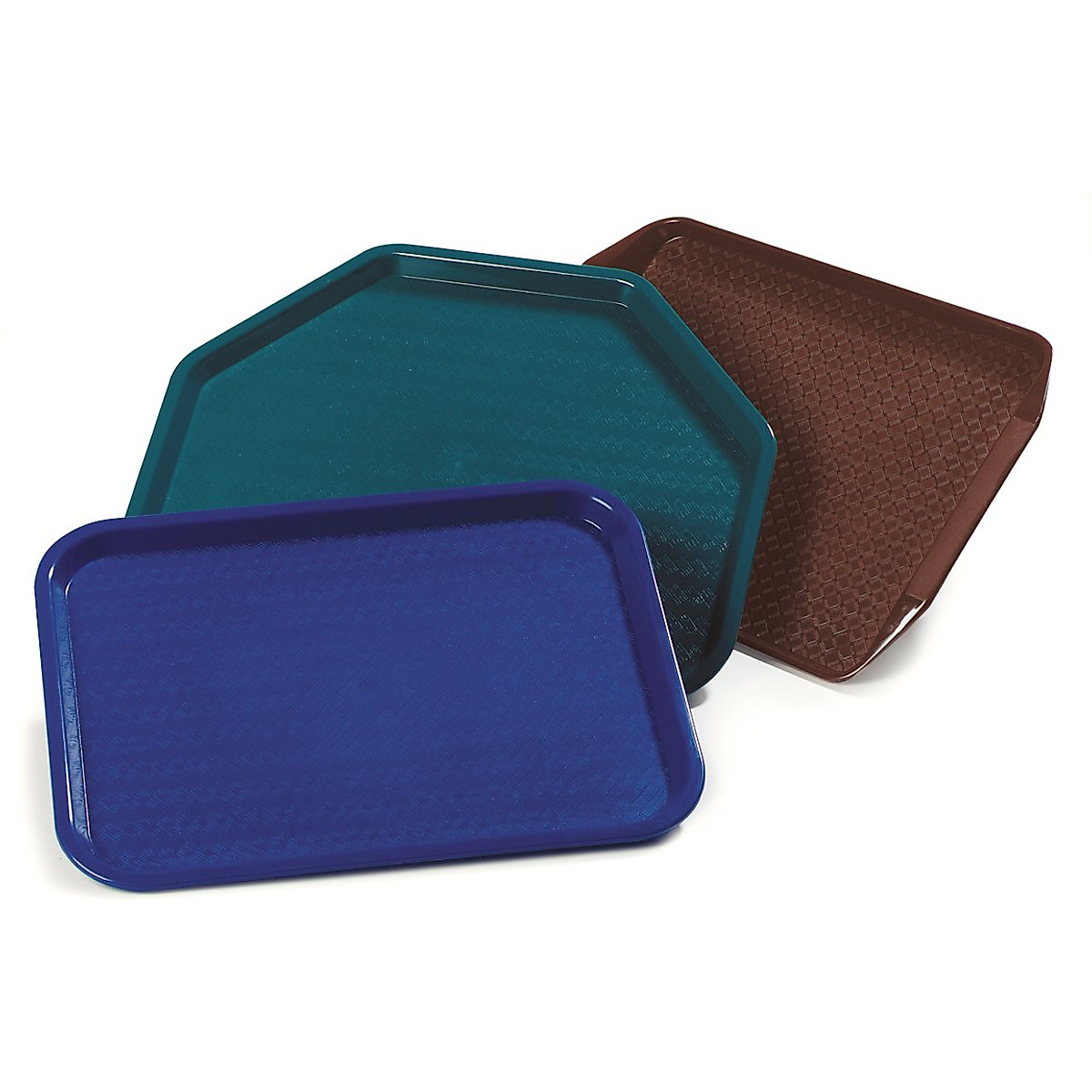 CFS Cafe Plastic Fast Food Tray, 14" x 18", Chocolate