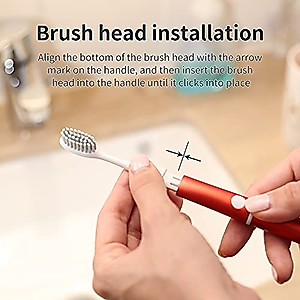 Flexforce V1 Toothbrush Replacement Heads, Adult and Kid Toothbrush Heads, Sonic, Clean Tongue Coating, Nylon (4 Packs, White)