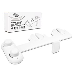 RV Bidet Attachment for Toilet- Self Cleaning Fresh Water Sprayer,Slide-in Easy Install, Adjustable Dual Nozzle (Cold) The proper distance between toilet screws 3.73-7.91 inches