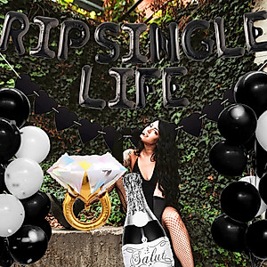 LaVenty Rip Single Life Bachelorette Party Decoration Gothic Bachelorette Party Decorations Bachelorette Engagement Wedding Party