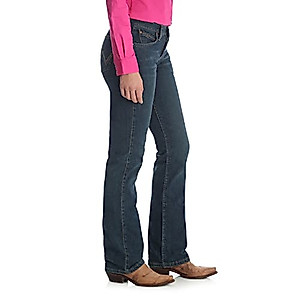 Wrangler Women's Q-Baby Mid Rise Boot Cut Ultimate Riding Jean, Tuff Buck, 5X34