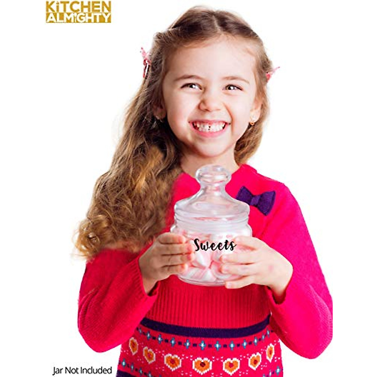 Kitchen Pantry Food Organization Clear Labels: 102 Attractive Gloss Artistic Preprinted Water Resistant Label Set to Organize Storage Containers, Jars & Canisters w/Extra Write-on Stickers