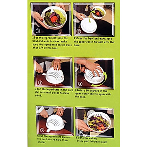 Vegetable Chopper, Chop Fresh Vegetables and Fruits in Seconds BPA Free Salad Shooter, Cutter for Lettuce or Salad -