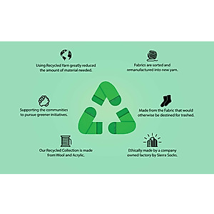 Sierra Socks Women's Thick Hiking Warm Wool Crew Socks (Black/Charcoal, Large)