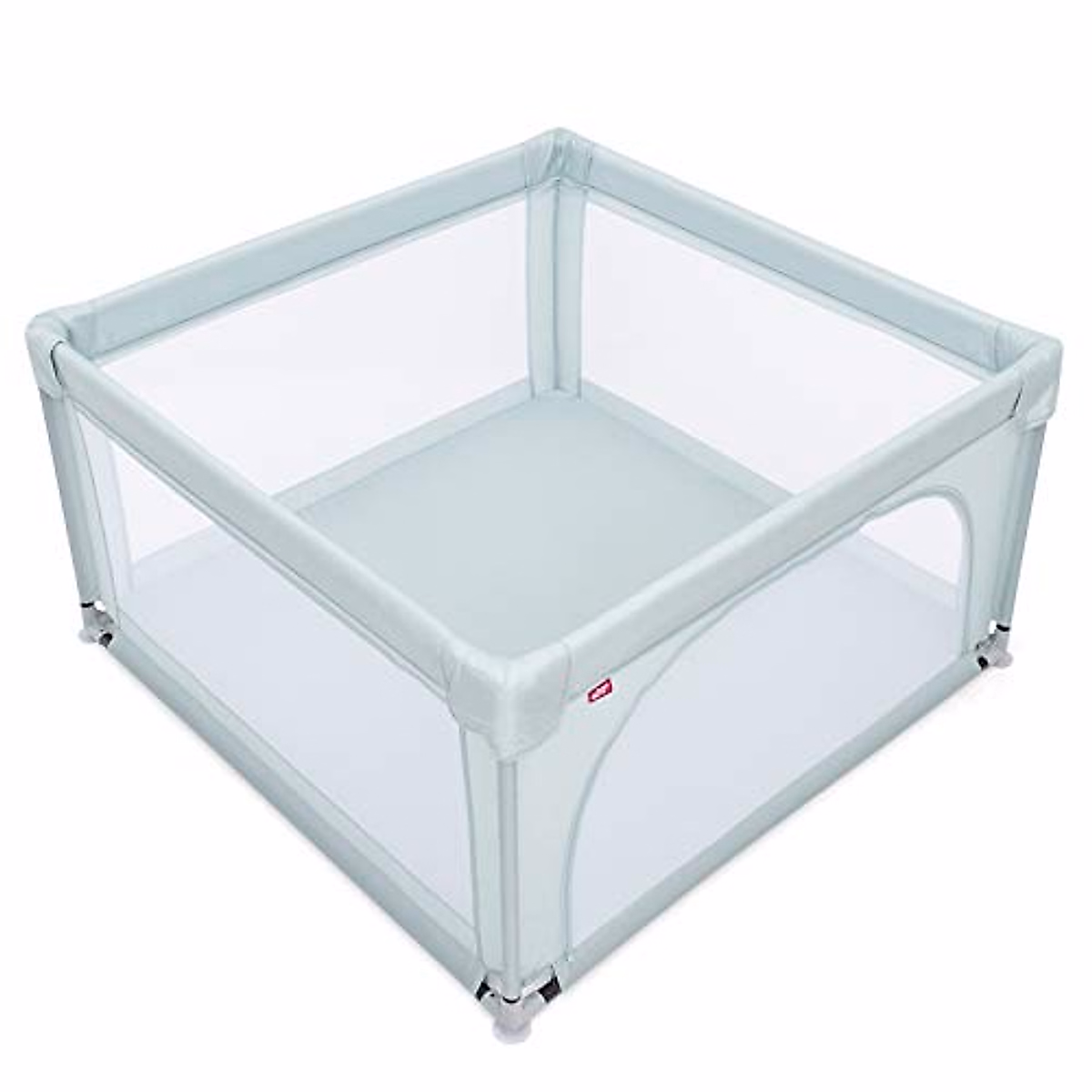 Costzon Baby Playpen, Extra Large Playard for Babies w/ 50 Ocean Balls, Infant Safety Gates with & Anti-Slip Suckers, Children's Fences with Breathable Mesh Walls, Toddler Play Yard (Blue)