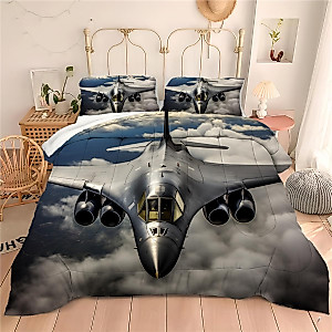 American Flag Comforter Sets Queen Size Bald Eagle Soft Microfiber Quilt Bedding Sets for Boys, Queen - 1 Comforter + 2 Pillowcases