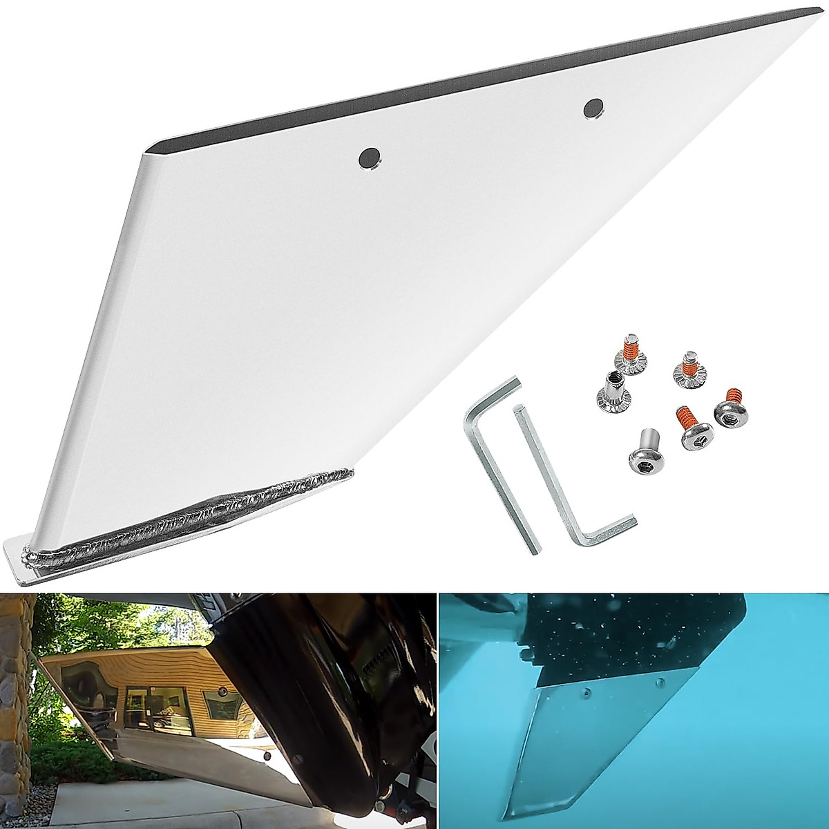 sevencow 27341 Skeg Guard for Mercury Mariner 40HP-50HP-60HP 2 & 4 Stroke 2003-Present & Evinrude Johnson 40HP 50HP 4 Stroke 1999-2003 Marine-Grade Stainless Steel Safe-Skeg