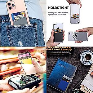 Tek Styz PRO Stick on Wallet Works for Maxwest TAB 7160DC with Room for 3 Cards/ID/Money 3pack (Blue,Green,Pink)