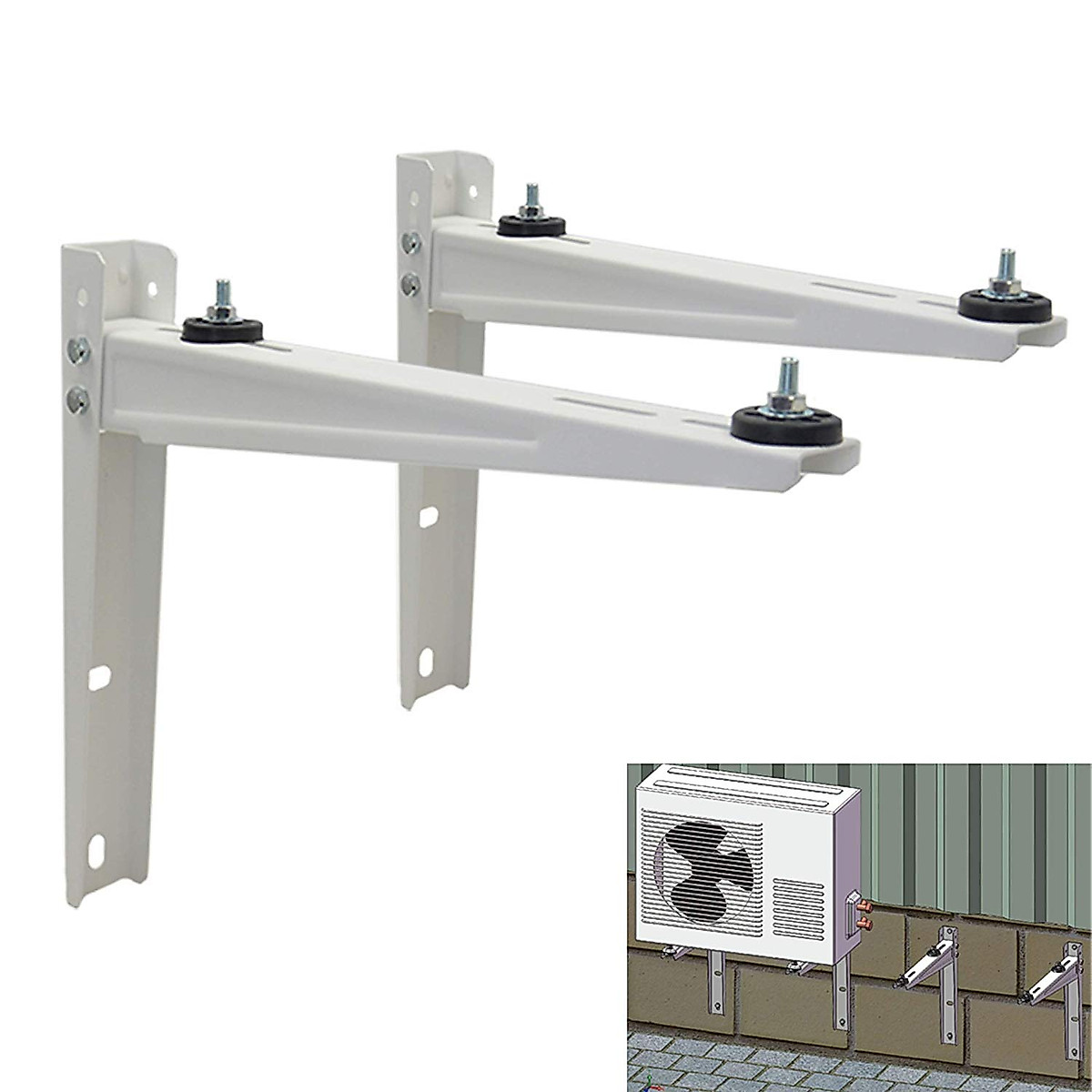Mini Split Bracket for Ductless Air Conditioner Wall Mounting 7000 - 15000 BTU