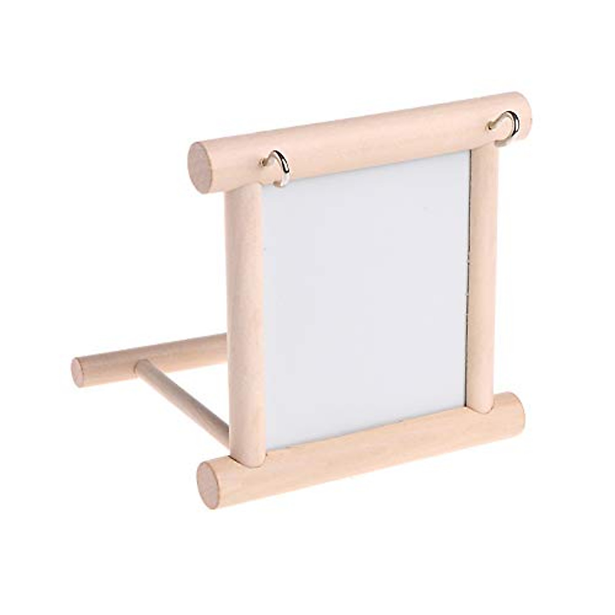 PIVBY Bird Mirrors Lovebird Toys Perches for Bird cages Interactive Hanging Play Toy for Parrot Macaw African Greys Budgies Cockatoo Parakeet Cockatiels Conure Lovebird