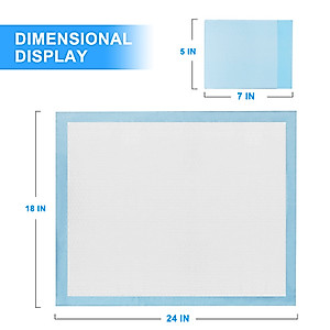Disposable Large Changing Pads, High Absorbent Waterproof Portable Mattress, Leak-Proof Breathable Incontinence Pad, Play Sheet Bed Chair Table mat Protector, Adult Child Baby Pets Underpad