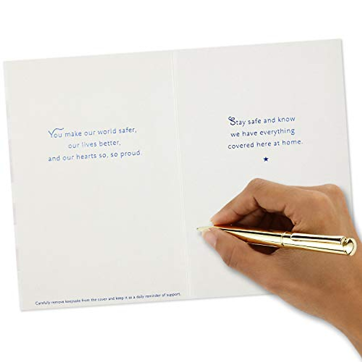 Hallmark Military Deployment Card (Wherever You Go Removable Keepsake ...