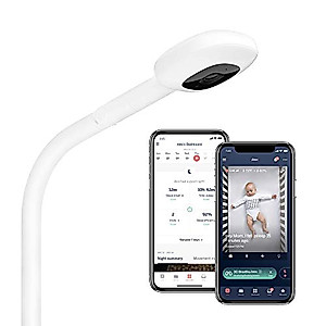 Nanit Pro Smart Baby Monitor & Floor Stand – Wi-Fi HD Video Camera, Sleep Coach and Breathing Motion Tracker, 2-Way Audio, Sound and Motion Alerts, Nightlight and Night Vision, Includes Breathing Band