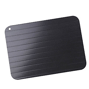 Defrosting Tray for Frozen Meat, 9.06x6.5x0.08inch Metal Aluminum Fast Safe Food Meat Defrosting Thawing Tray Plate