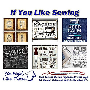 Beautiful Things Come Together One Stitch At A Time Poster, Wall Poster for Home Kitchen Bar Coffee Shop, Sewing Lover Decor, Gift for Quilters, Seamstresses, 11x14 Inch Unframe