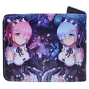Amatensu Anime Characters Natsuki Subaru wallet Emilia wallet Ram wallet Rem wallet J