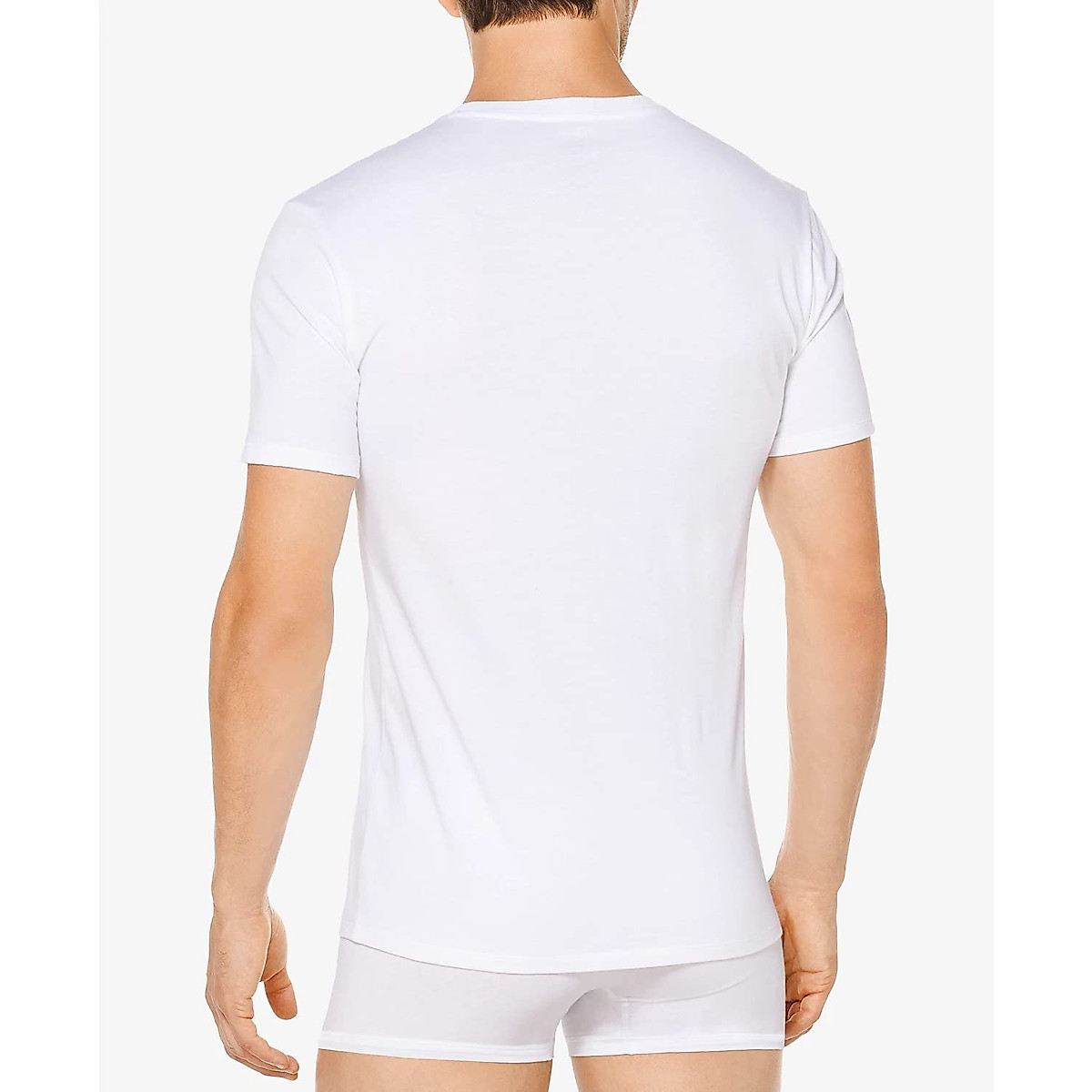 Michael Kors Men`s Performance Cotton Crew Neck T-Shirts 3 Pack (W(RR2C001013)/W, Medium)