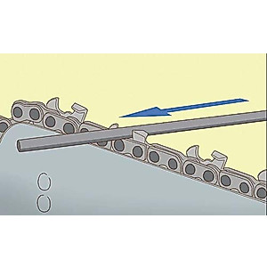 Corona CF4050732SC0CD Round Chainsaw Smooth Cut File Carded, 8-Inch by 7/32-Inch