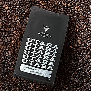 Toraja Mountain Coffee Utara, Indonesian Coffee, Low Acid, Limited Edition Dark Roast, Whole Bean Coffee, 12-ounce