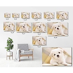 Wall-Art Supplies Custom Canvas Prints with Your Photos 18"×12" Personalized Oil Painting Portrait Canvas for Family Friends Gifts your Photo