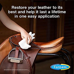 Farnam Leather New Easy-Polishing Glycerine Saddle Soap and Leather Saddle Cleaner, Protects and Preserves Leather, Cleans, Conditions and Polishes, 64 Oz.