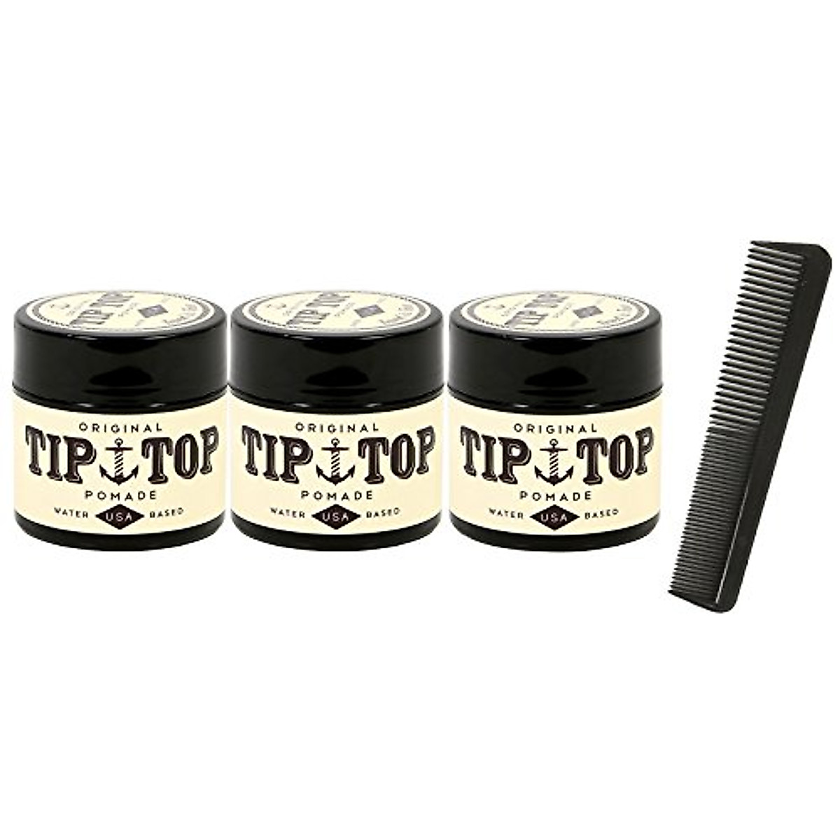 TIP TOP Original Water Based Pomade 4.25oz Pack of 3