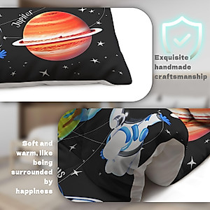 Uyivugmo Kids Galaxy Comforter Bedding Sets for Child Outer Space Astronaut Bedding Set for Boys Includes Comforter with 2 Pillowcase
