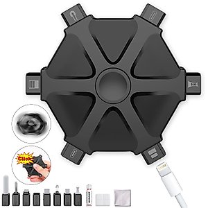 iPhone Cleaning Kit iPhone Cleaner,Charging Port Cleaning Multi-Tool,Phone Repair & Restore Lightning Port Cleaning Tool,Cell Phone Cleaner for iPhone,iPad,Speakers Earbuds, Cable,USB C Port AirPods