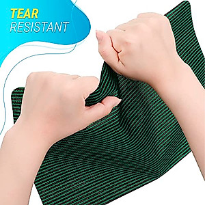 Pool Patch Repair Kit, Pool Safety Cover Patch Kit 12 x 8 Self Adhesive, Swimming Pool Cover Repair Kit 6 Pсs Green